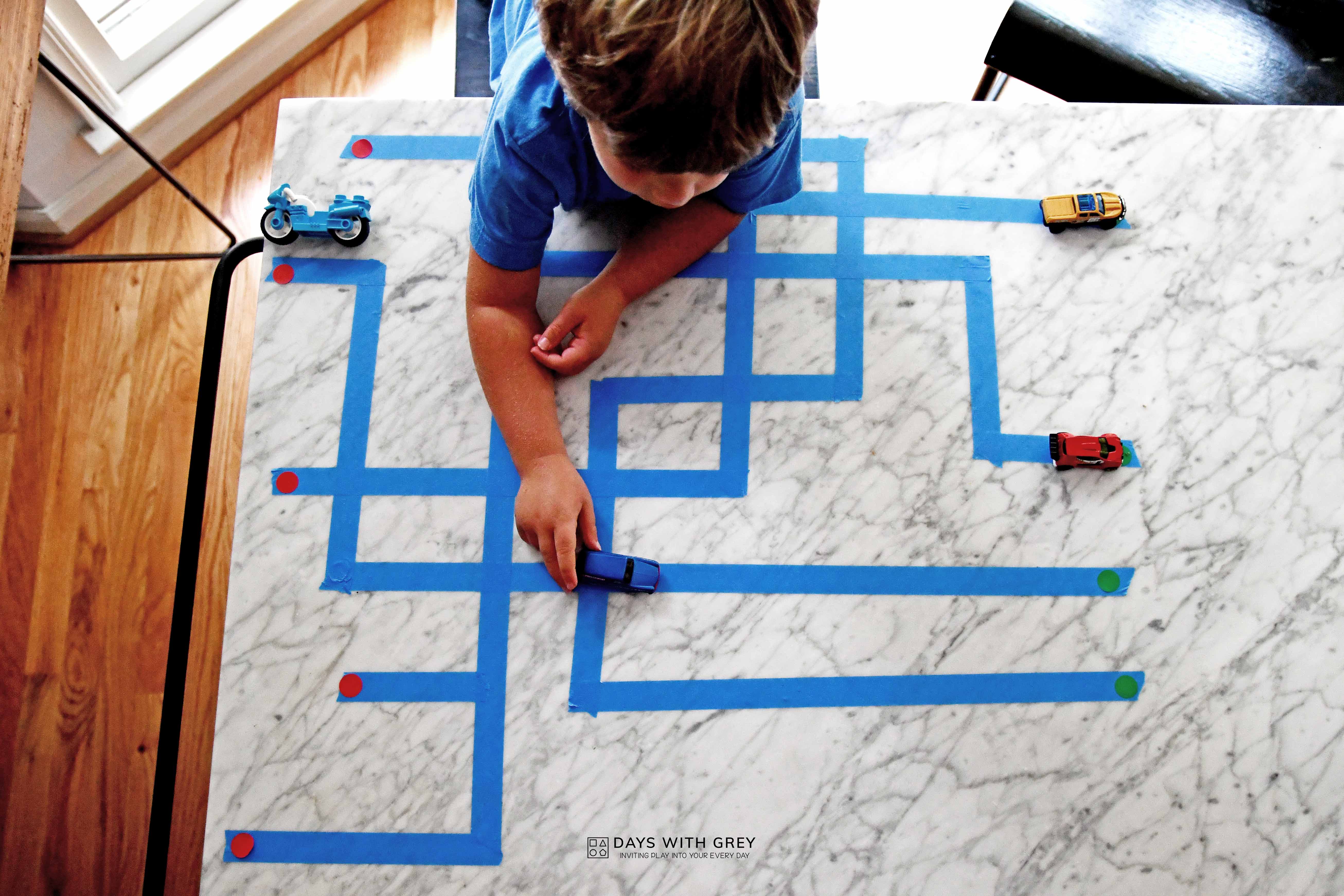 Preschool Tape Maze - Days With Grey