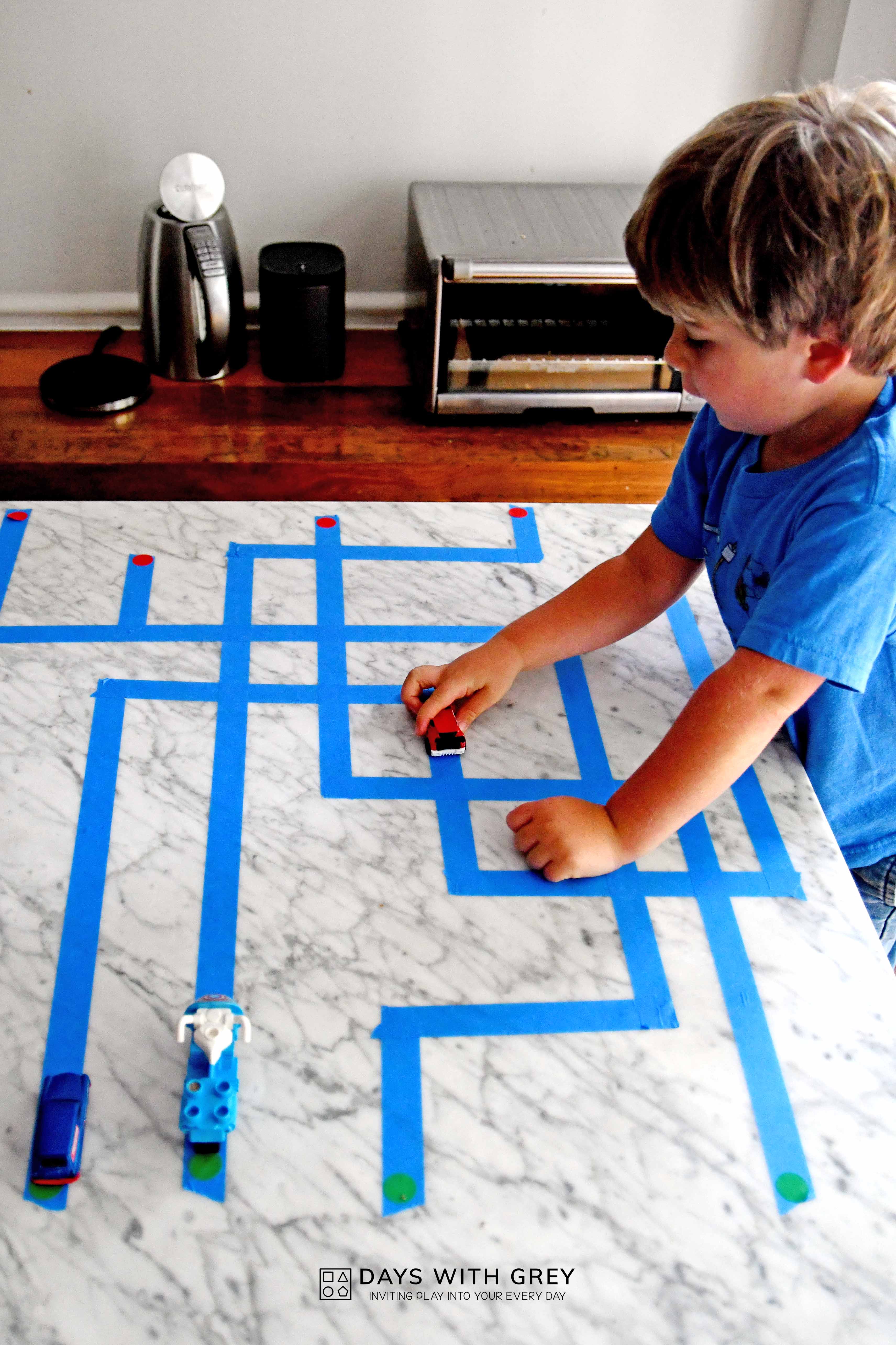 Preschool Tape Maze - Days With Grey