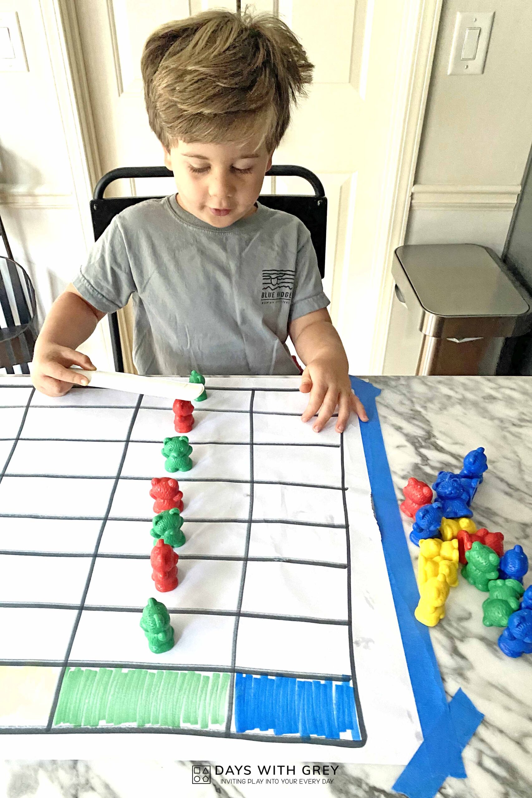 Graph the Counting Bears - Days With Grey