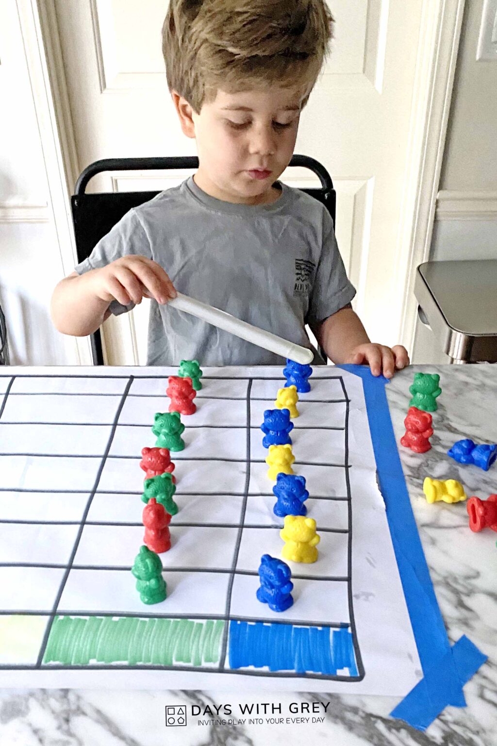 Graph the Counting Bears - Days With Grey