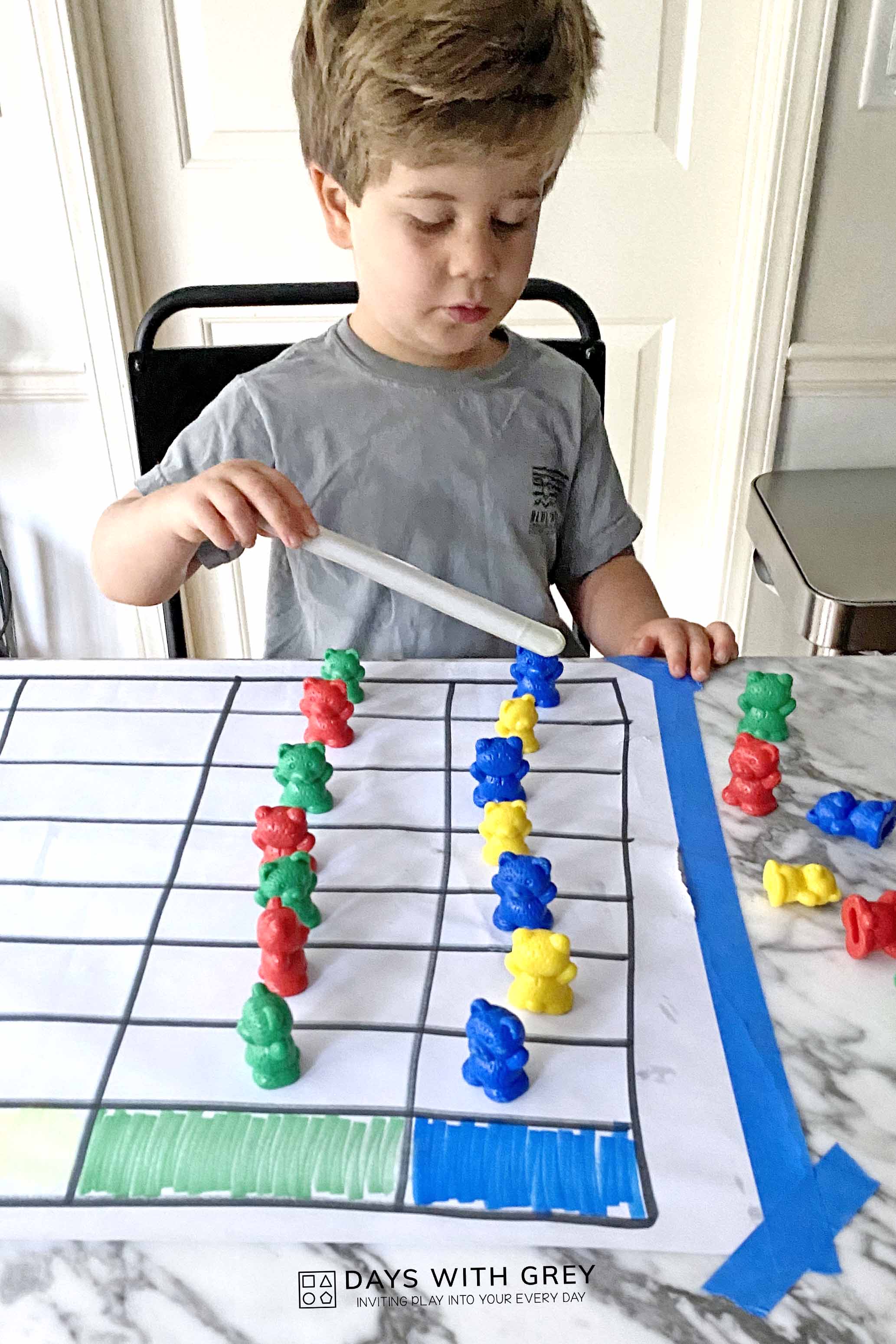 Graph the Counting Bears - Days With Grey