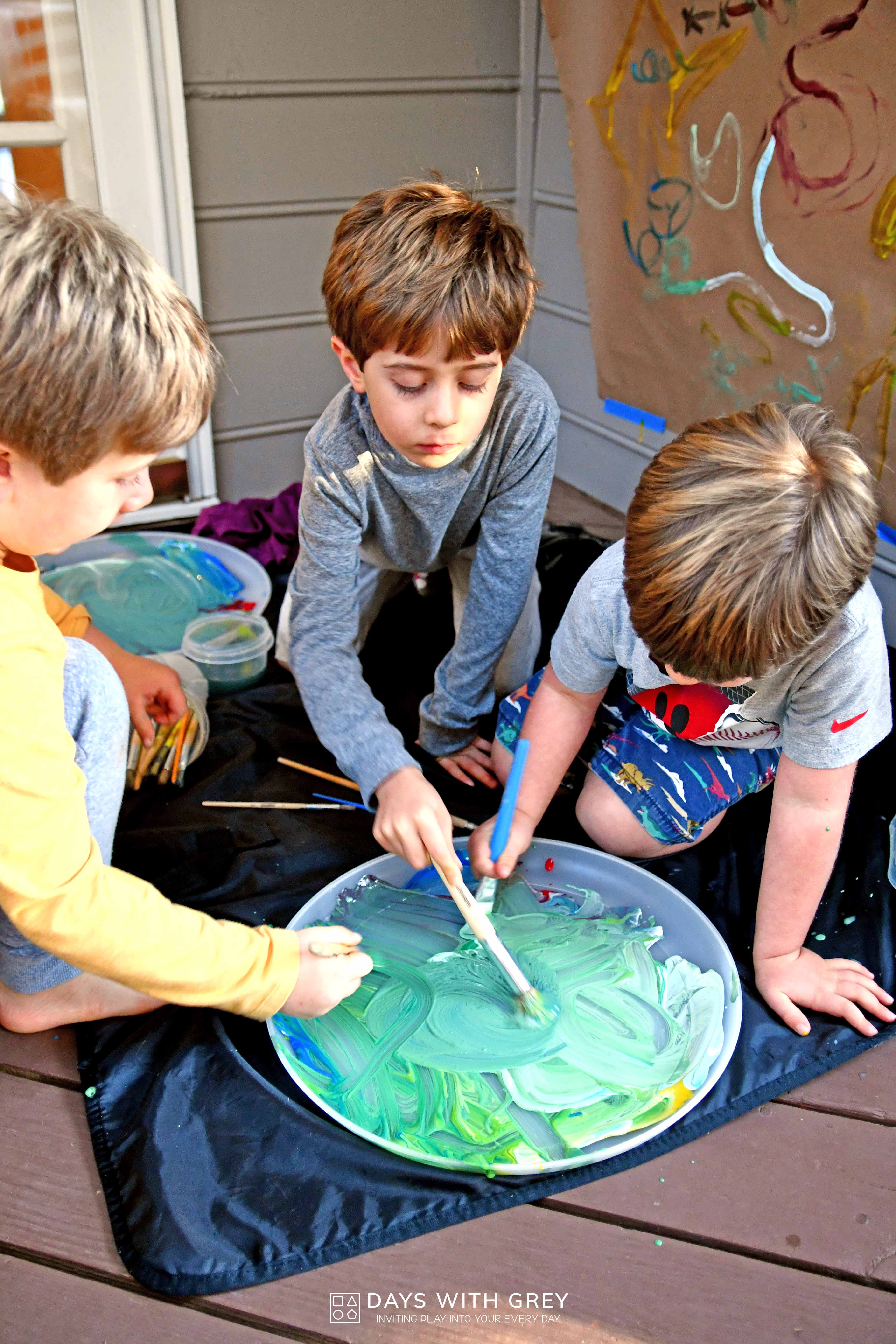 Let's Free Choice Paint with Kids! - Days With Grey