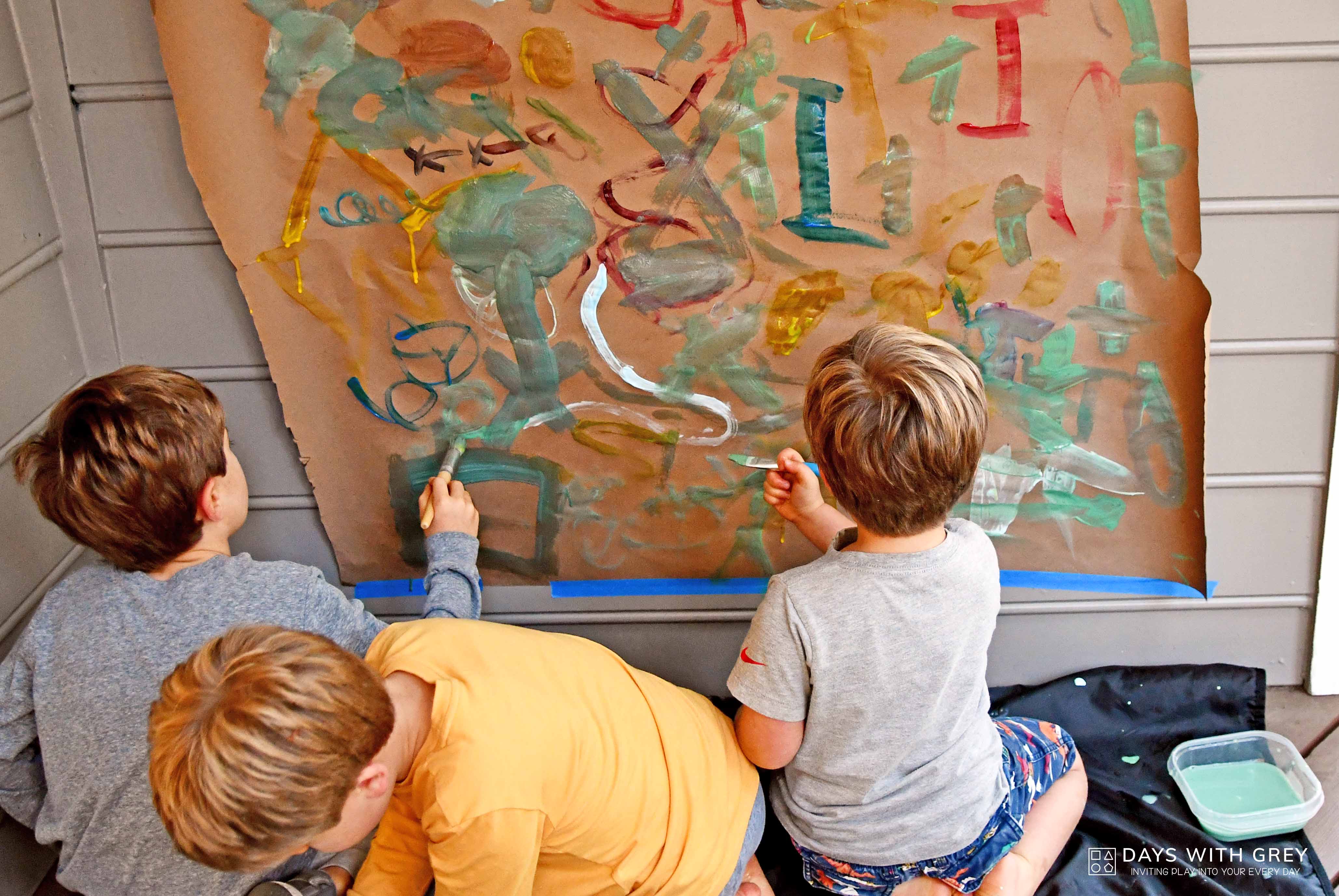 Let's Free Choice Paint with Kids! - Days With Grey