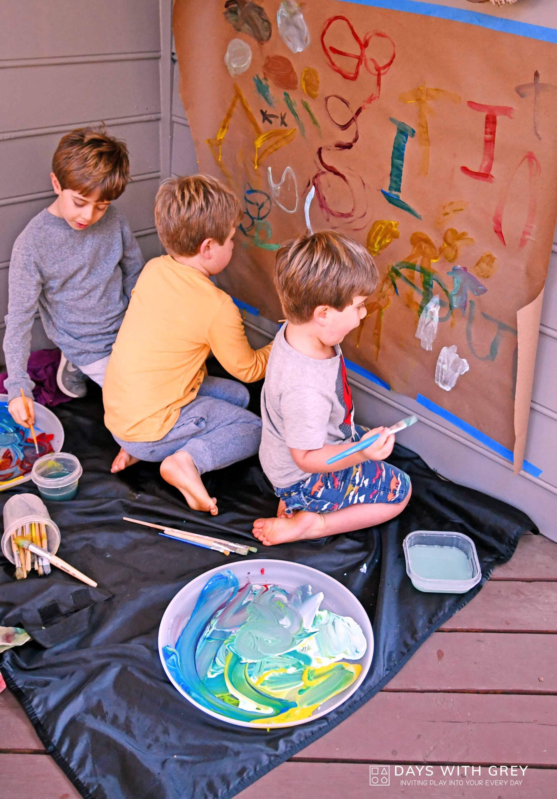 Let's Free Choice Paint with Kids! - Days With Grey