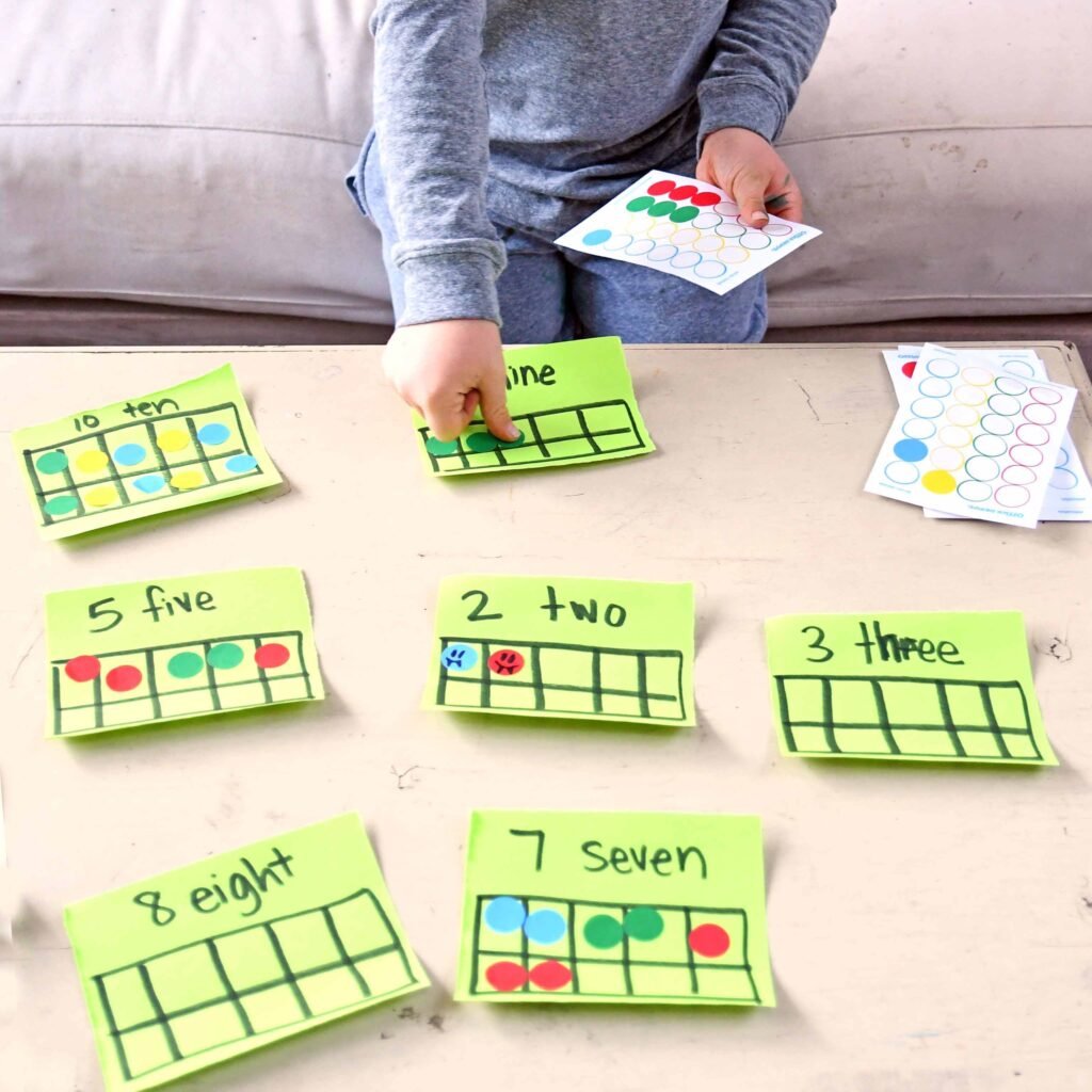 Kindergarten Ten Frame - Days With Grey