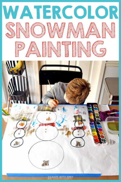 Simple Watercolor Snowmen - Days With Grey