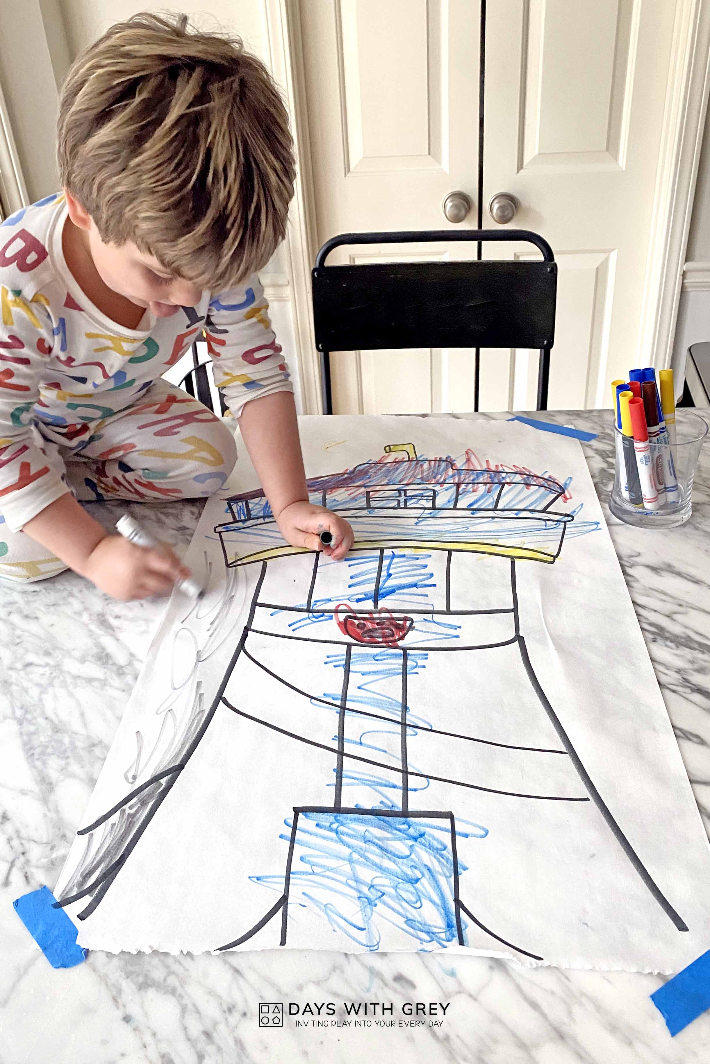 Color the Pup Tower - Days With Grey