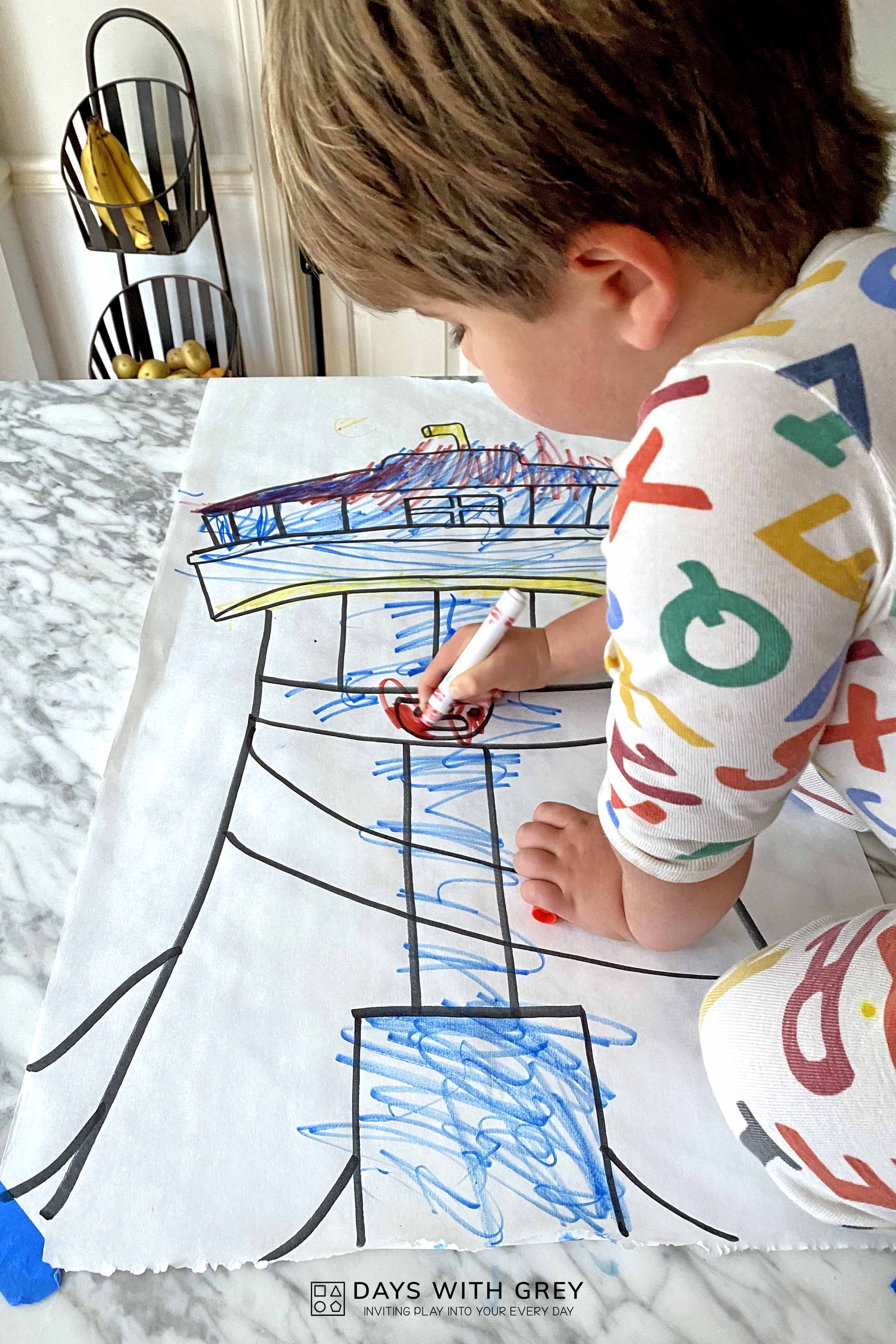 Color the Pup Tower - Days With Grey