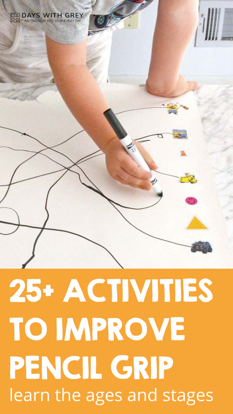 25+ Activities to Improve Pencil Grip - Days With Grey