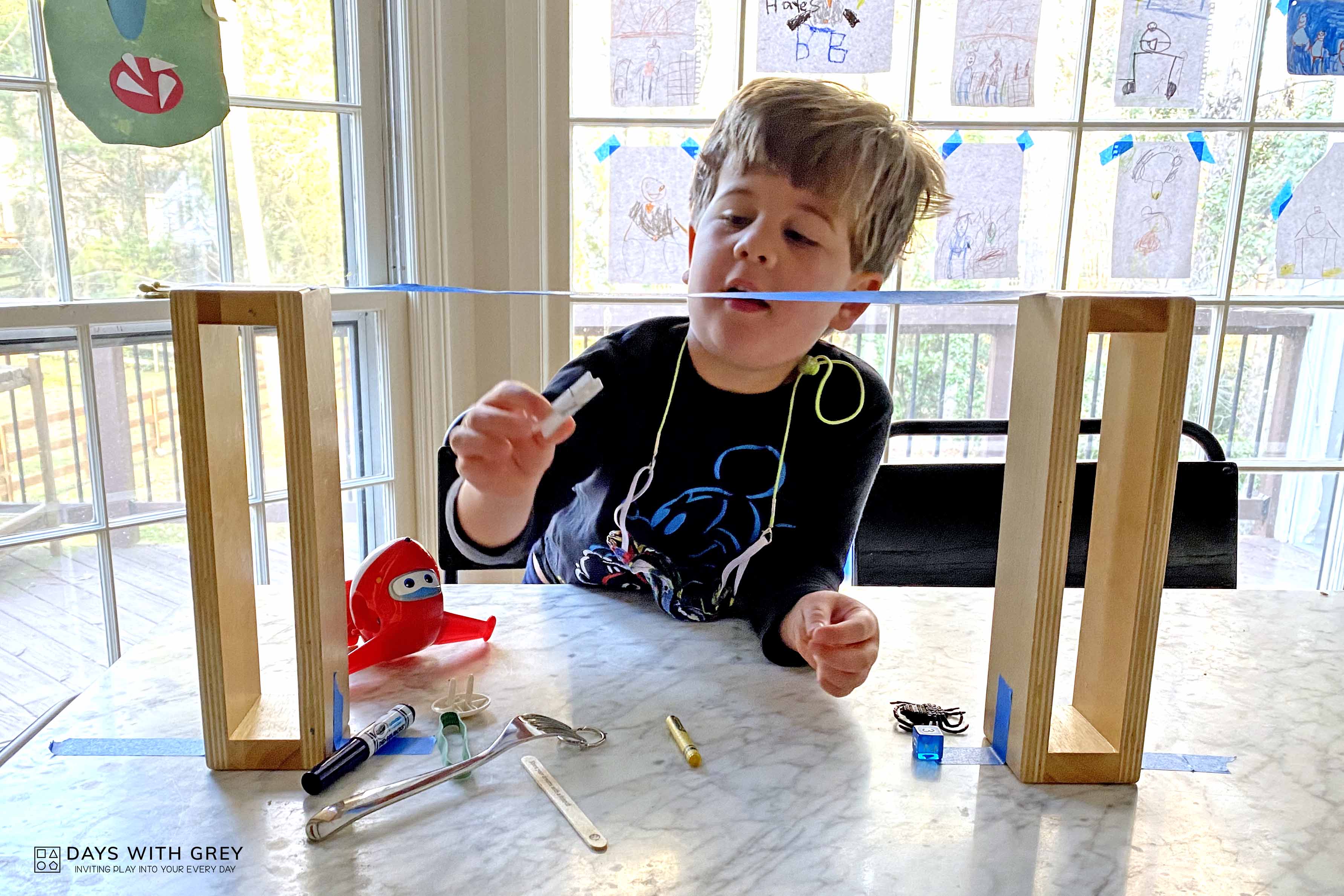 Will It Stick? - A Preschool Thinking Activity - Days With Grey