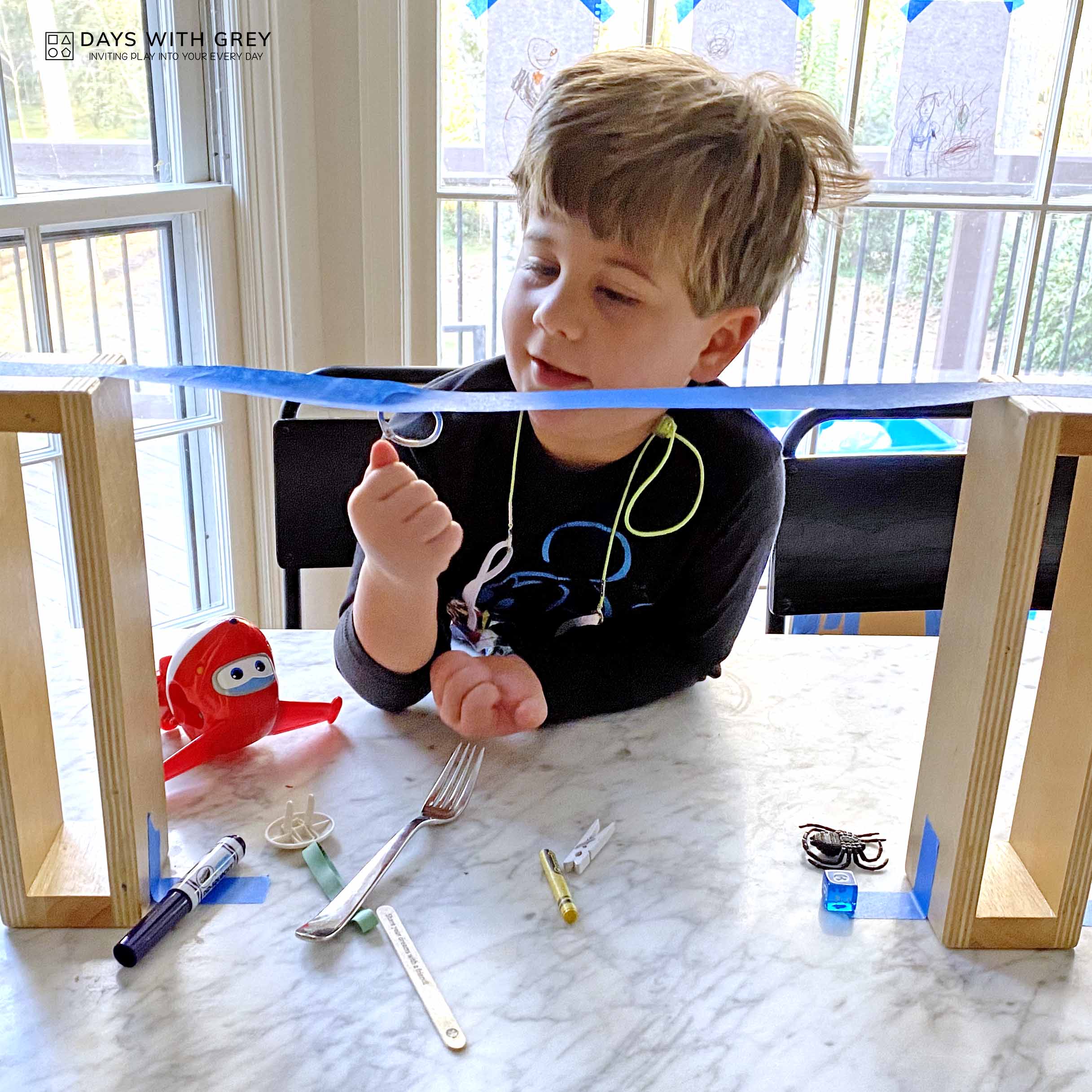 Will It Stick? - A Preschool Thinking Activity - Days With Grey