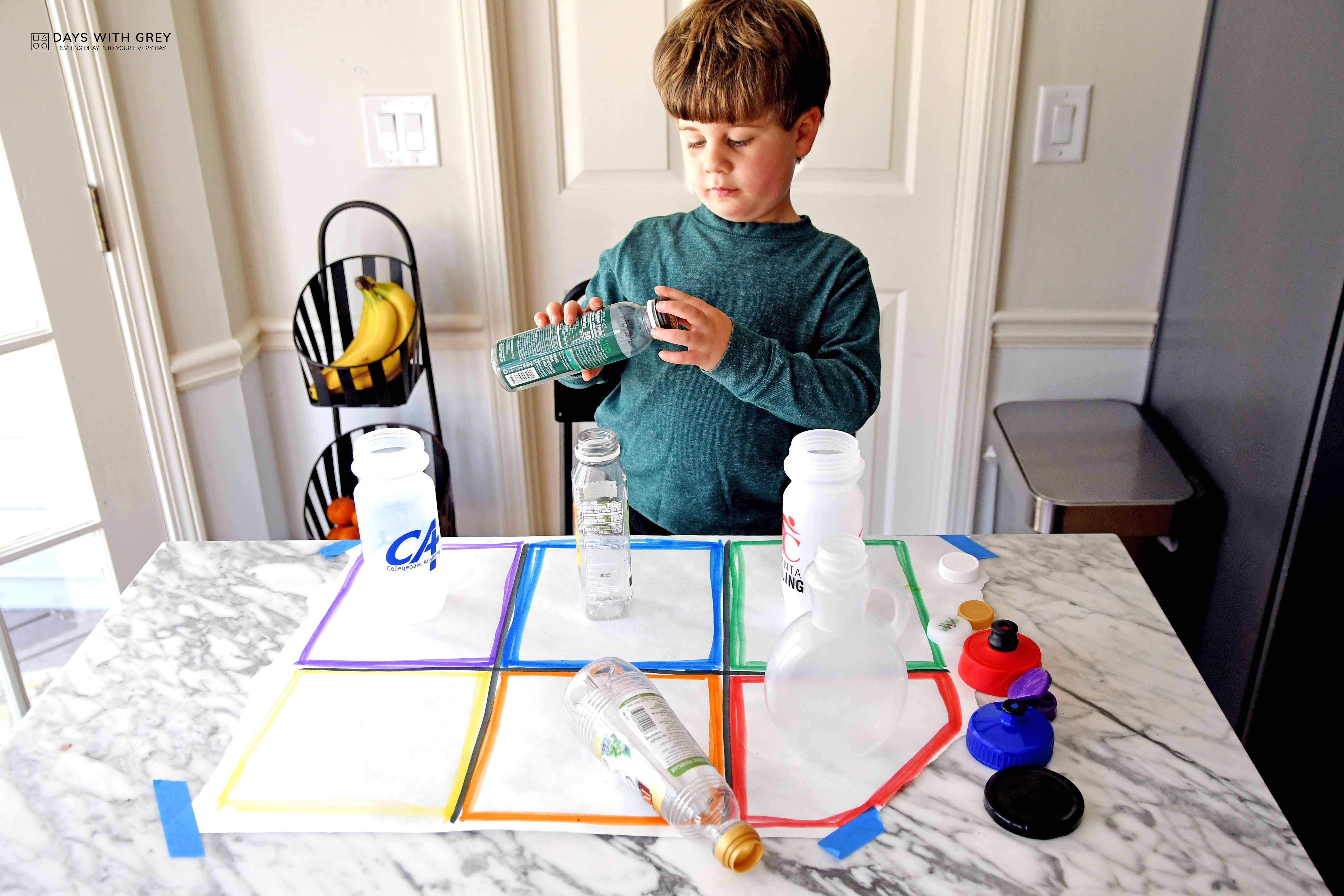 Match the Caps - a Simple Preschool Activity - Days With Grey