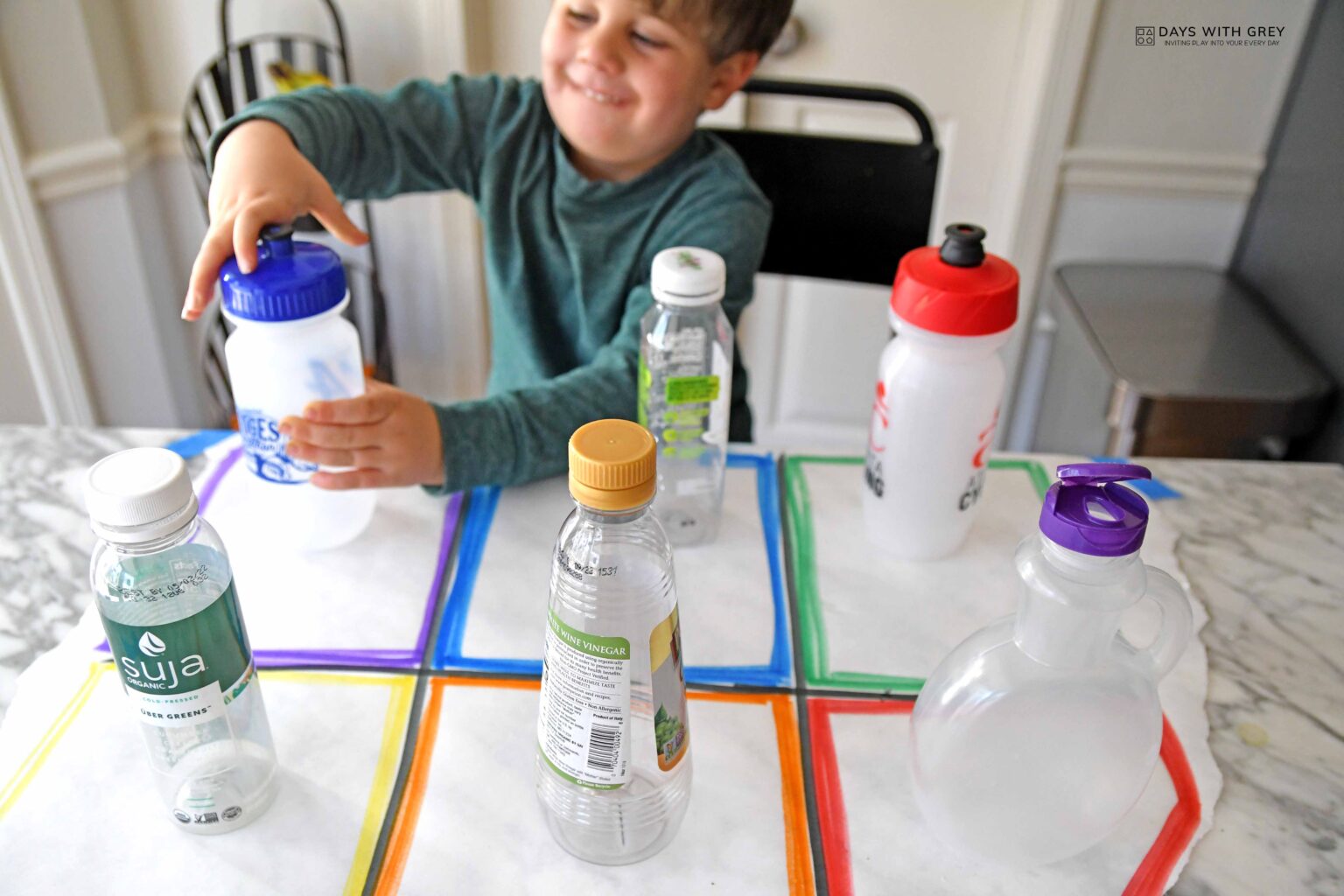 Match the Caps - a Simple Preschool Activity - Days With Grey