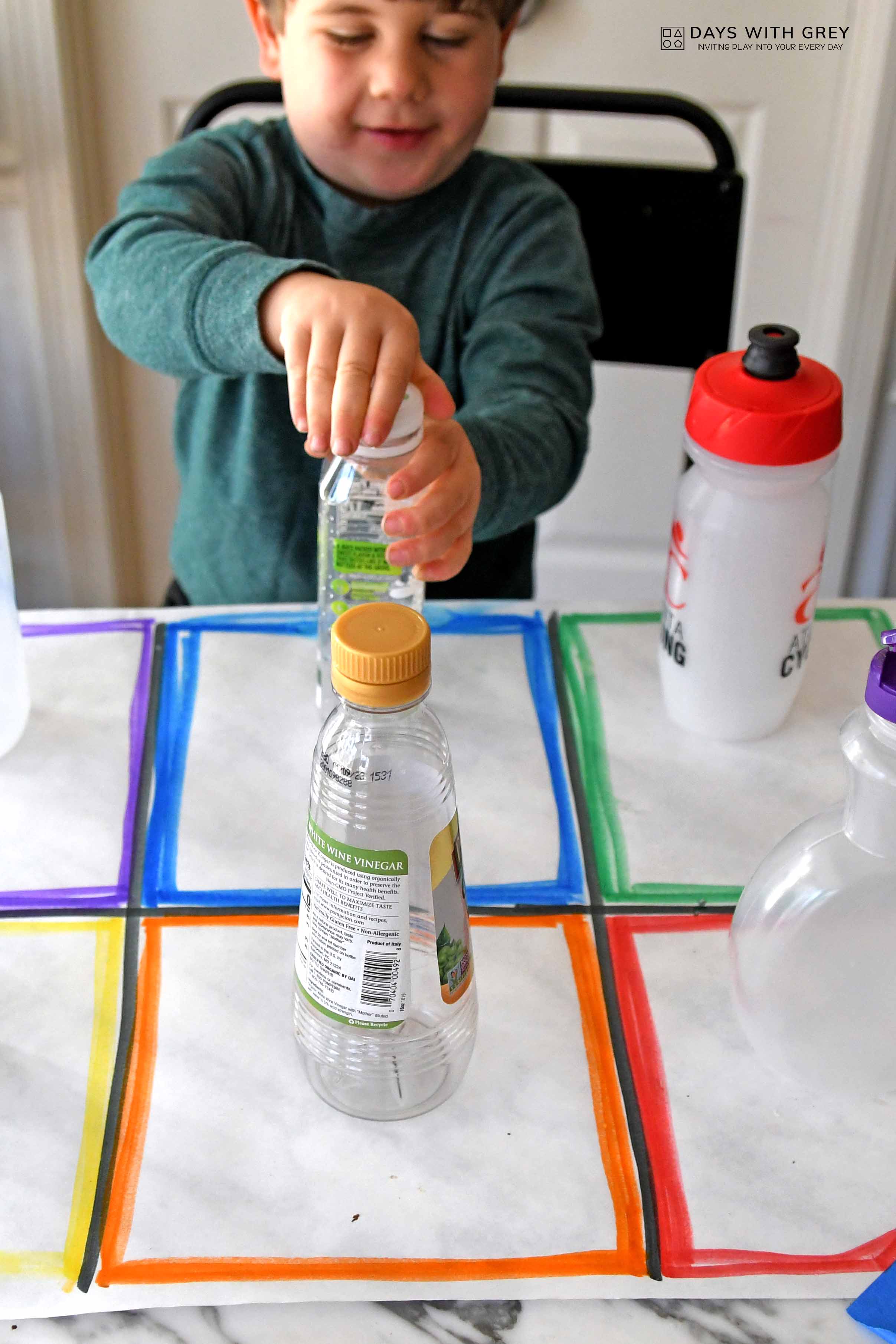 Match the Caps - a Simple Preschool Activity - Days With Grey