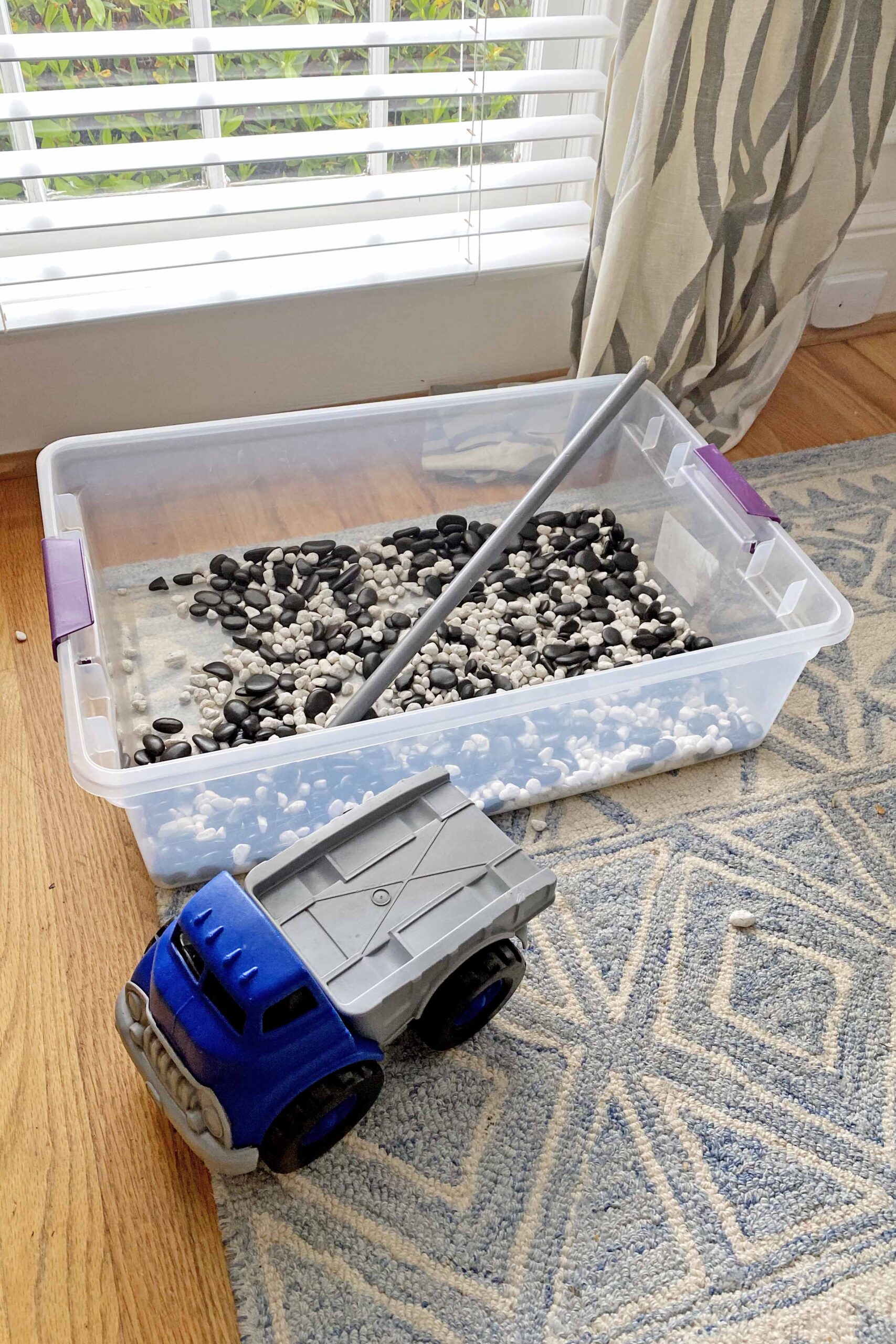 Rock Sensory Bin - Days With Grey