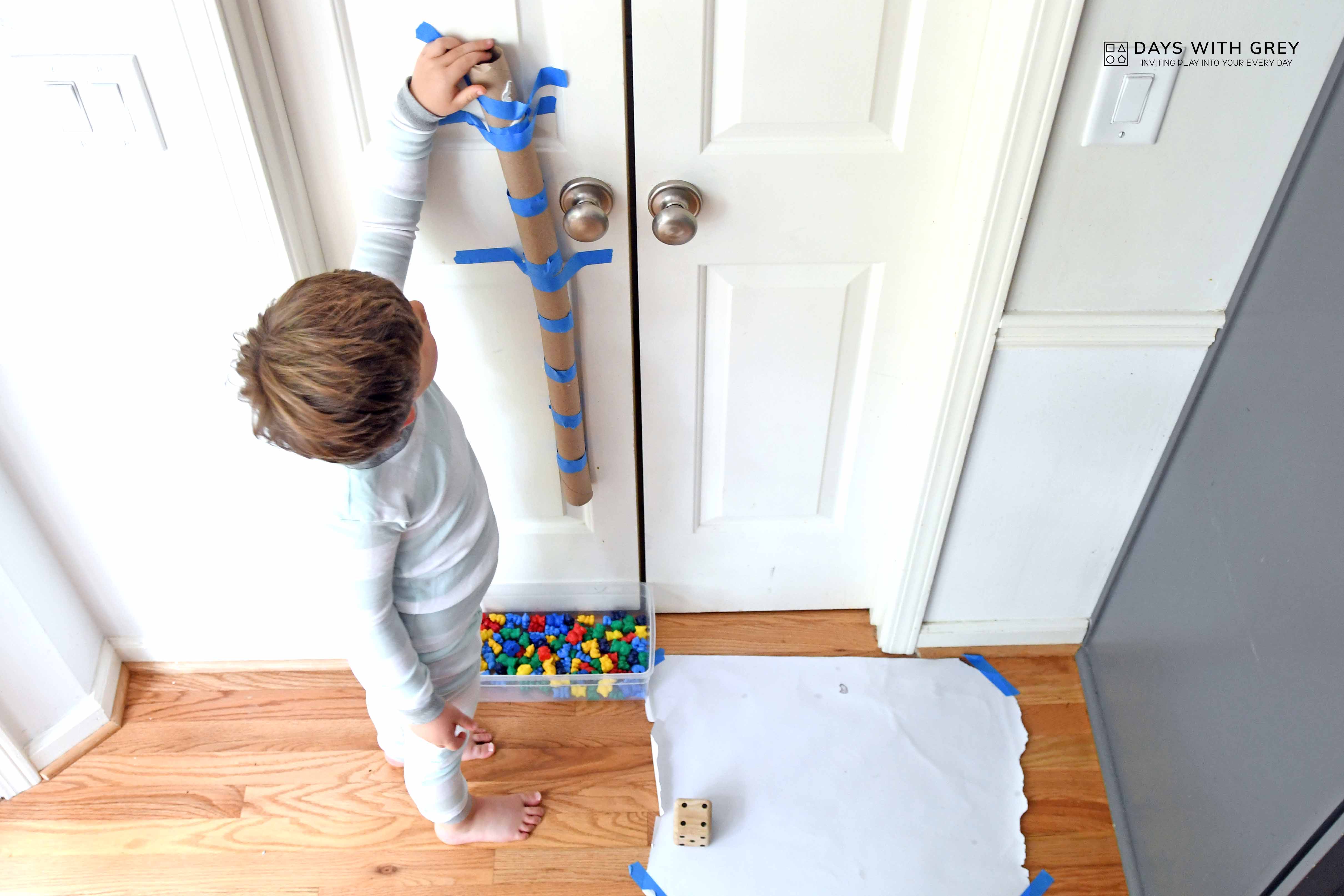Roll and Drop Counting Activity - Days With Grey