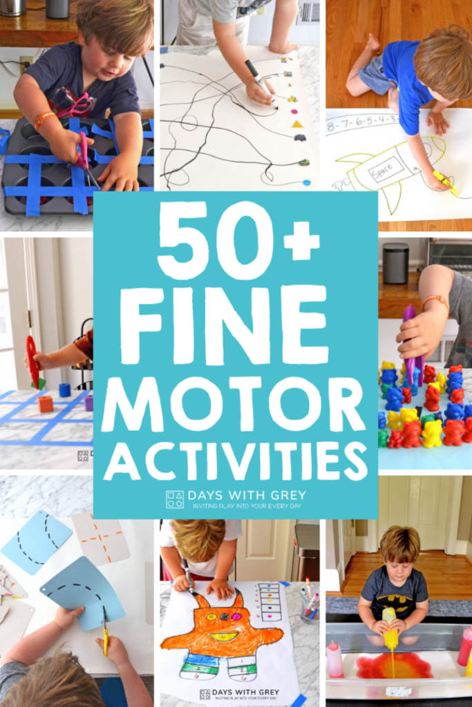 50 Fine Motor Skills Activities Days With Grey