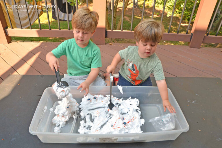 Halloween Messy Sensory Play - Days With Grey