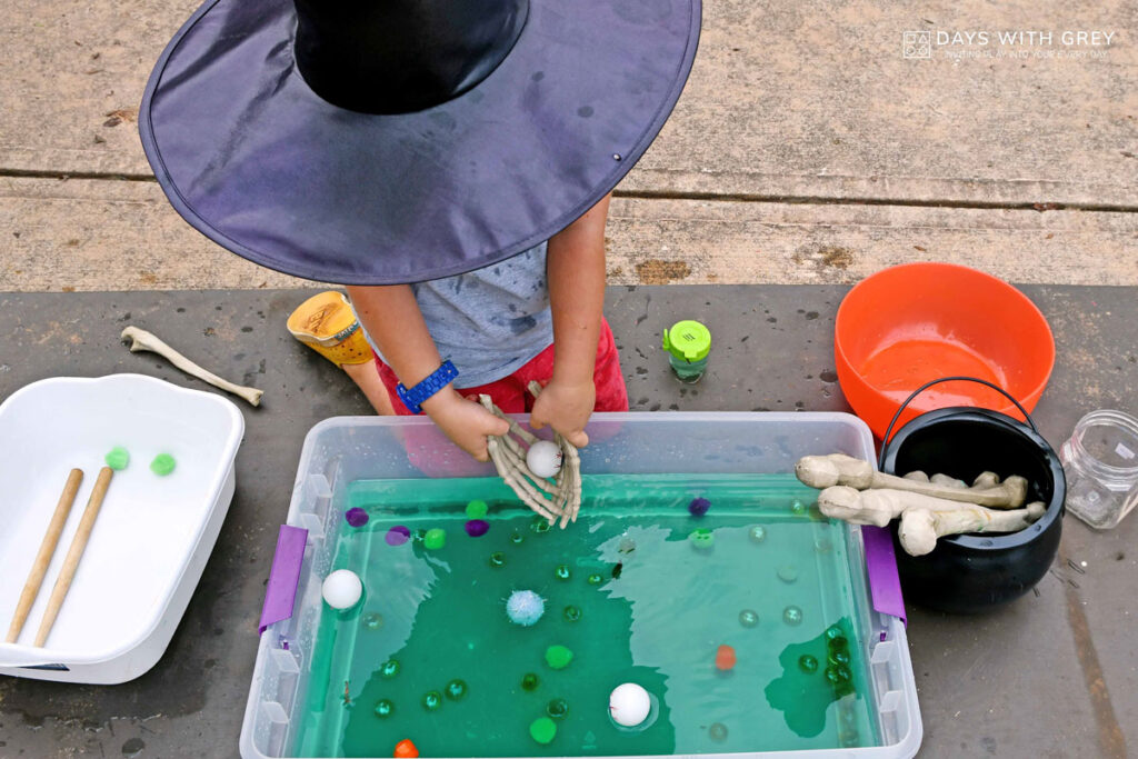Halloween Water Play - Days With Grey