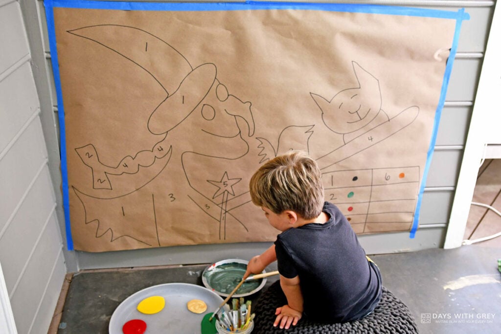 Room on the Broom Paint by Number - Days With Grey