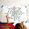 Spider Web Dots - The Best Preschool Halloween Activity - Days With Grey