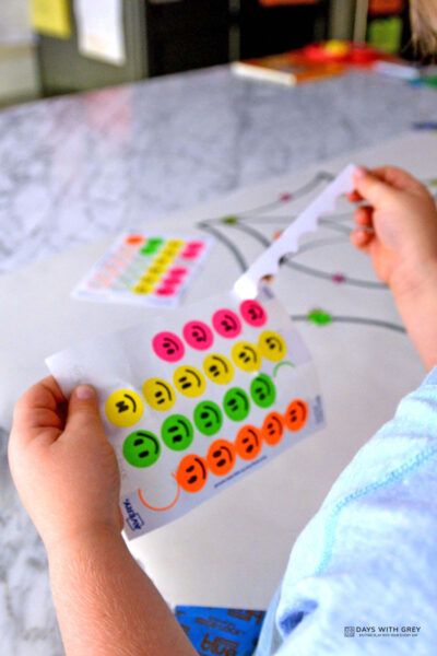 Spider Web Dots - The Best Preschool Halloween Activity - Days With Grey