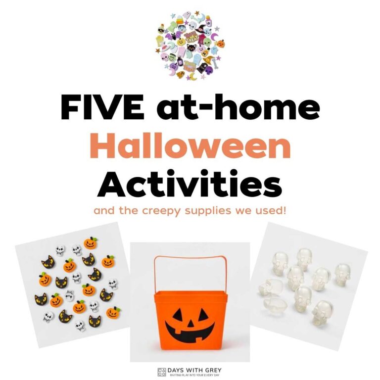 Five at-Home Halloween Activities - Days With Grey