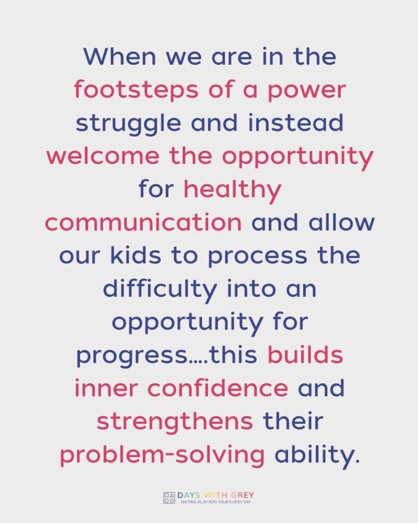How to Reframe Power Struggles with Kids - Days With Grey