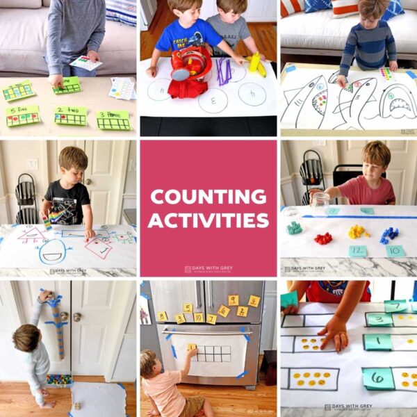 50 Math Activities for Preschoolers - Days With Grey