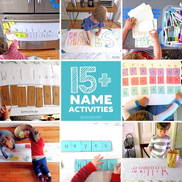 15+ Name Activities for Preschool - Days With Grey