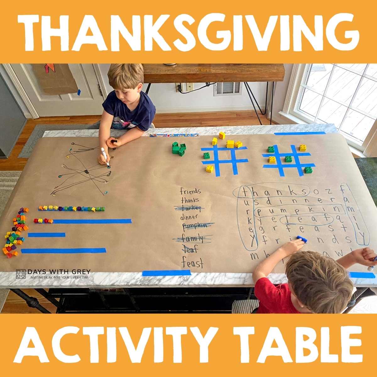 Thanksgiving Activities - Days With Grey