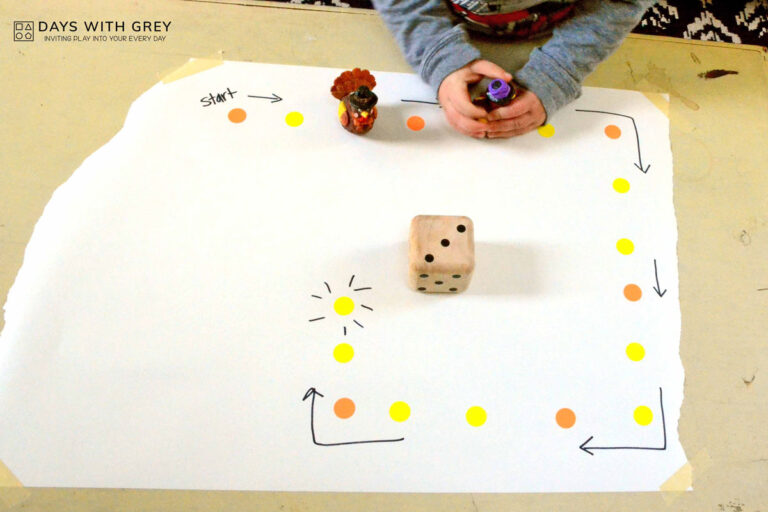 Turkey Game for Preschool - Days With Grey