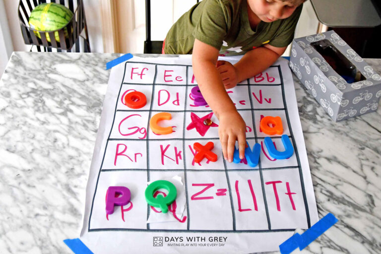 10 Letter Recognition Activities - Days With Grey