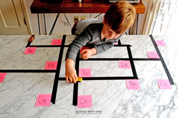 10 Letter Recognition Activities - Days With Grey