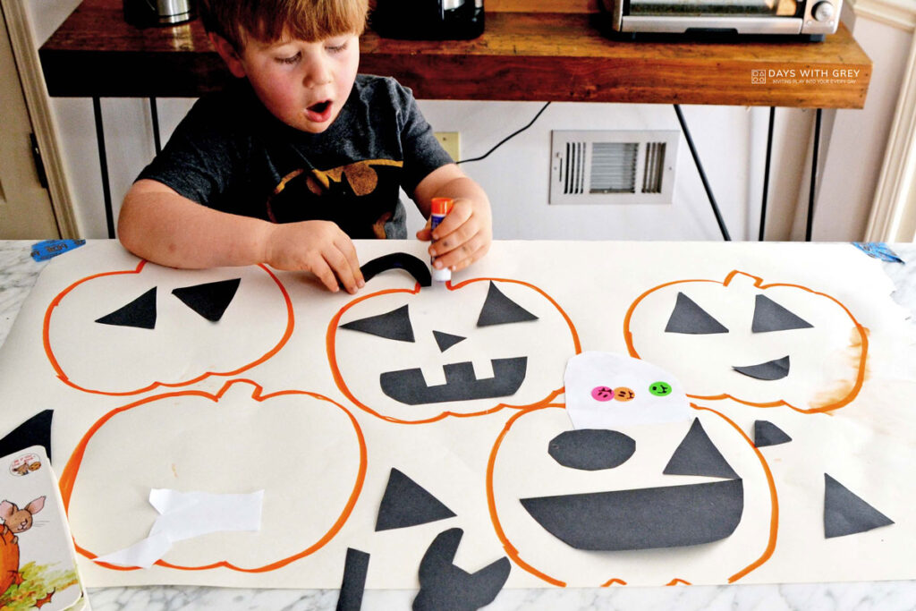 Pumpkin Faces for Halloween - Days With Grey