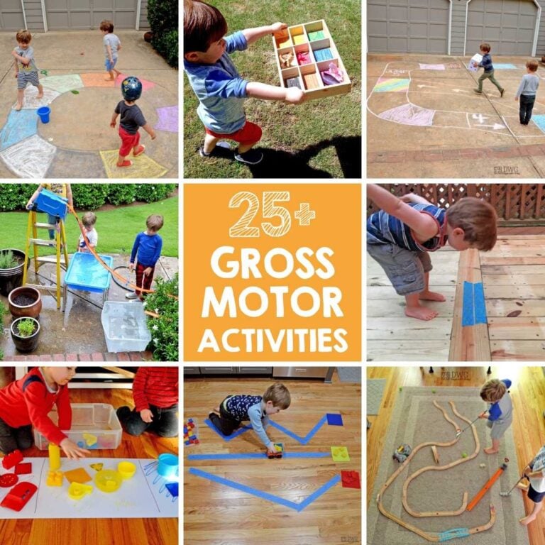 20+ Gross Motor Skills and Activities - Days With Grey