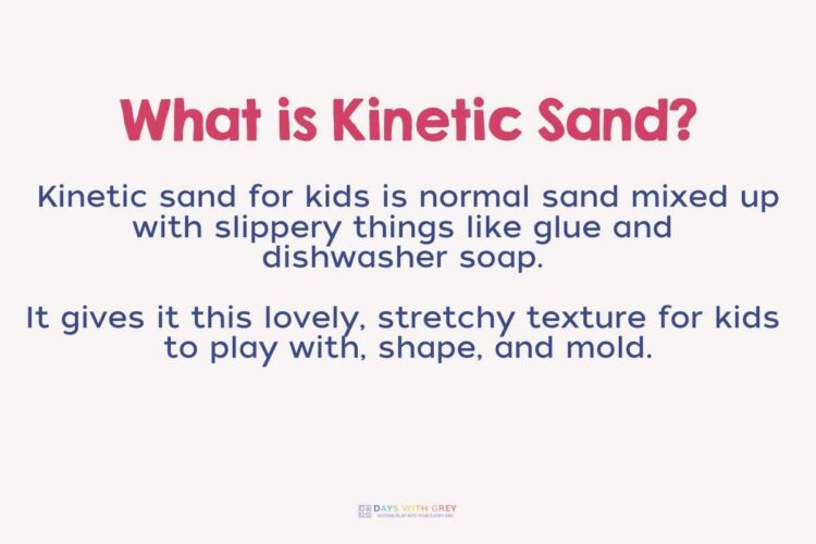 Kinetic Sand for Kids - 20+ Ways to Play - Days With Grey