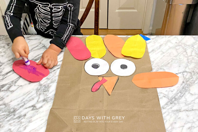 Paper Bag Turkey Craft - Days With Grey