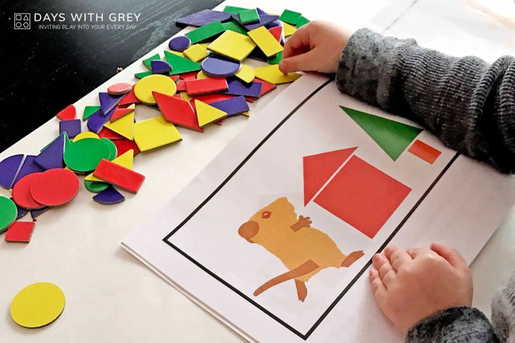 Shape Pictures - A Fun Shape Activity for Preschoolers - Math