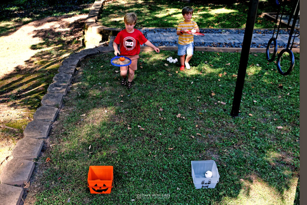 Halloween Pumpkin Relay- Days With Grey