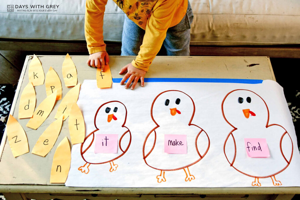 Sight Word Turkeys - Days With Grey
