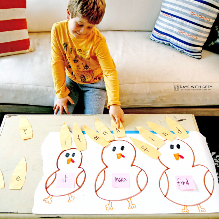 Sight Word Turkeys - Days With Grey