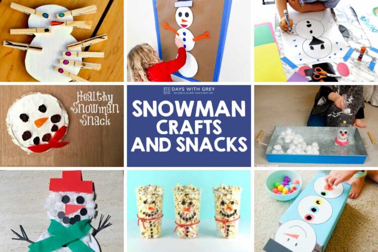 10 Snowman Craft Ideas for Those Cozy Days In - Days With Grey