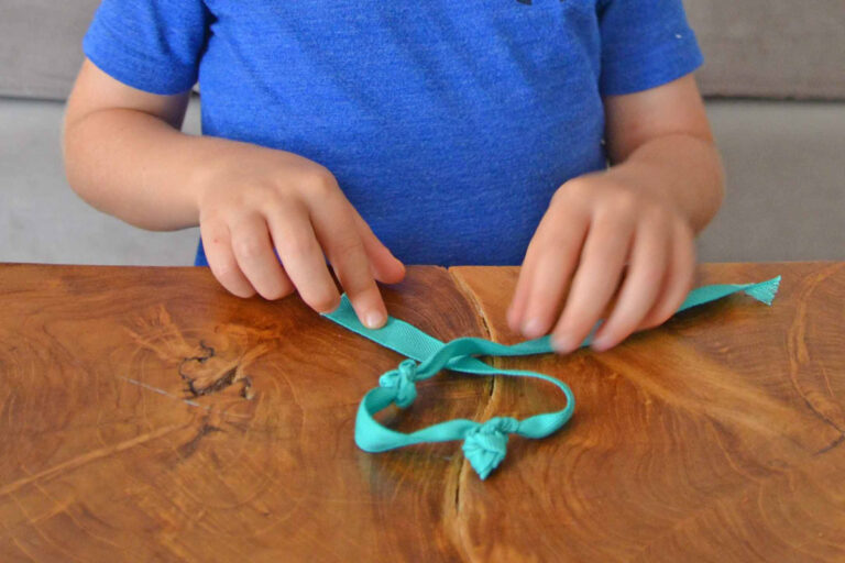 Tie the Knots! Kindergarten Fine Motor Activity - Days With Grey