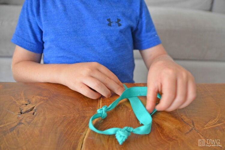 Tie the Knots! Kindergarten Fine Motor Activity - Days With Grey