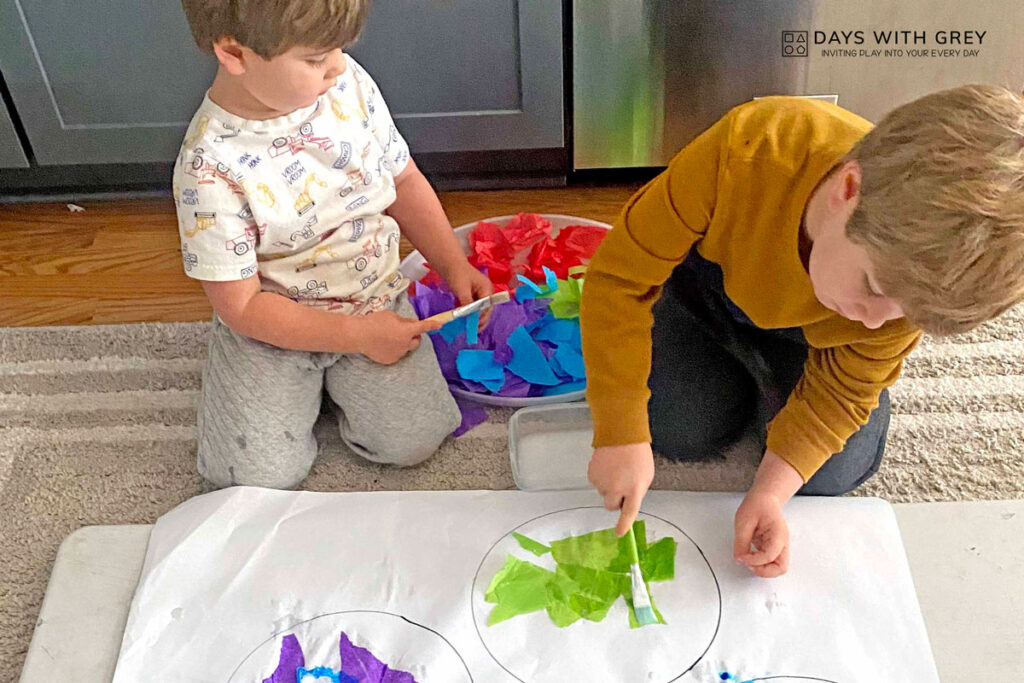 Easy Christmas Art Activity for Kids - Days With Grey