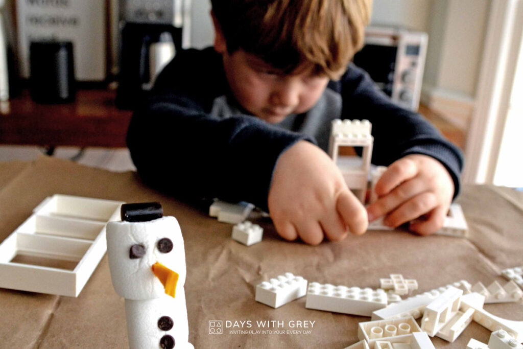 Preschool Snowman STEM Activity - Days With Grey
