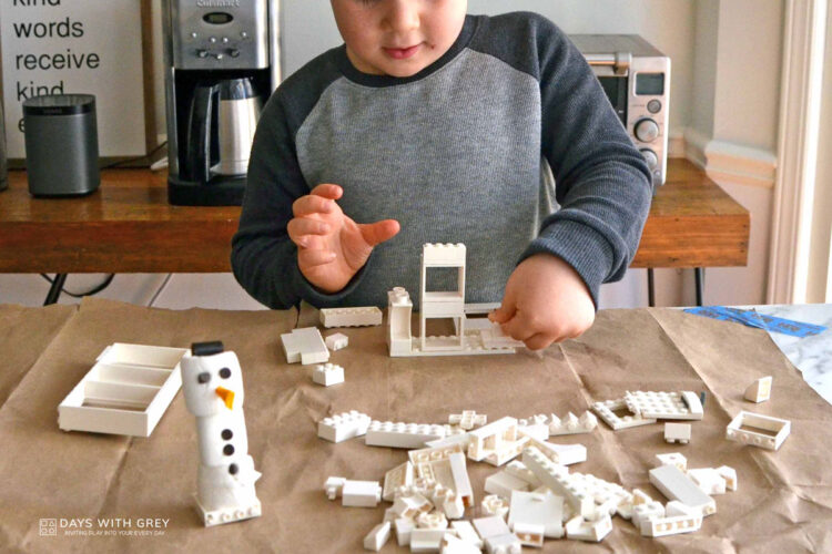 Preschool Snowman STEM Activity - Days With Grey