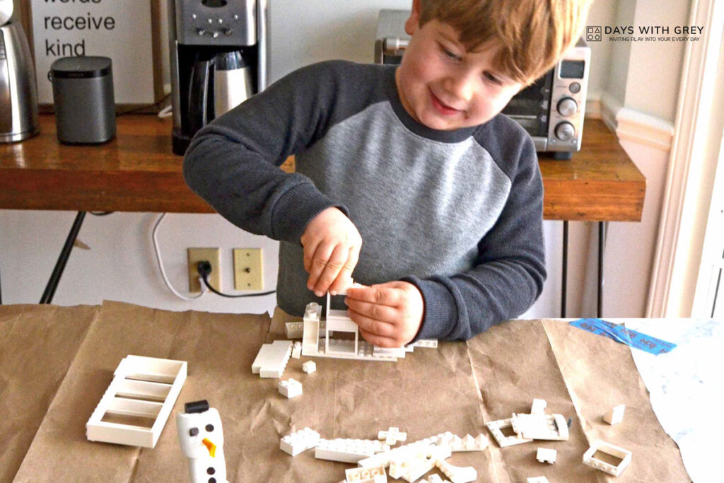 Preschool Snowman STEM Activity - Days With Grey