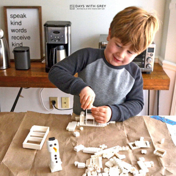 Preschool Snowman STEM Activity - Days With Grey